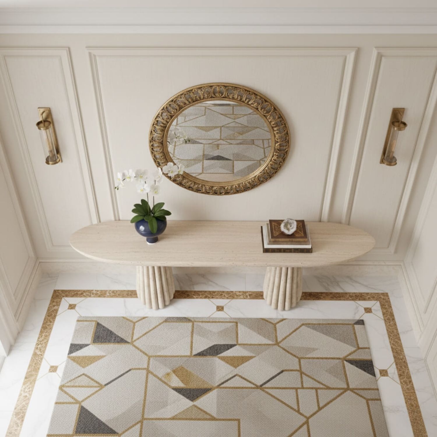 Atlas Travertine Dresser - TRD084