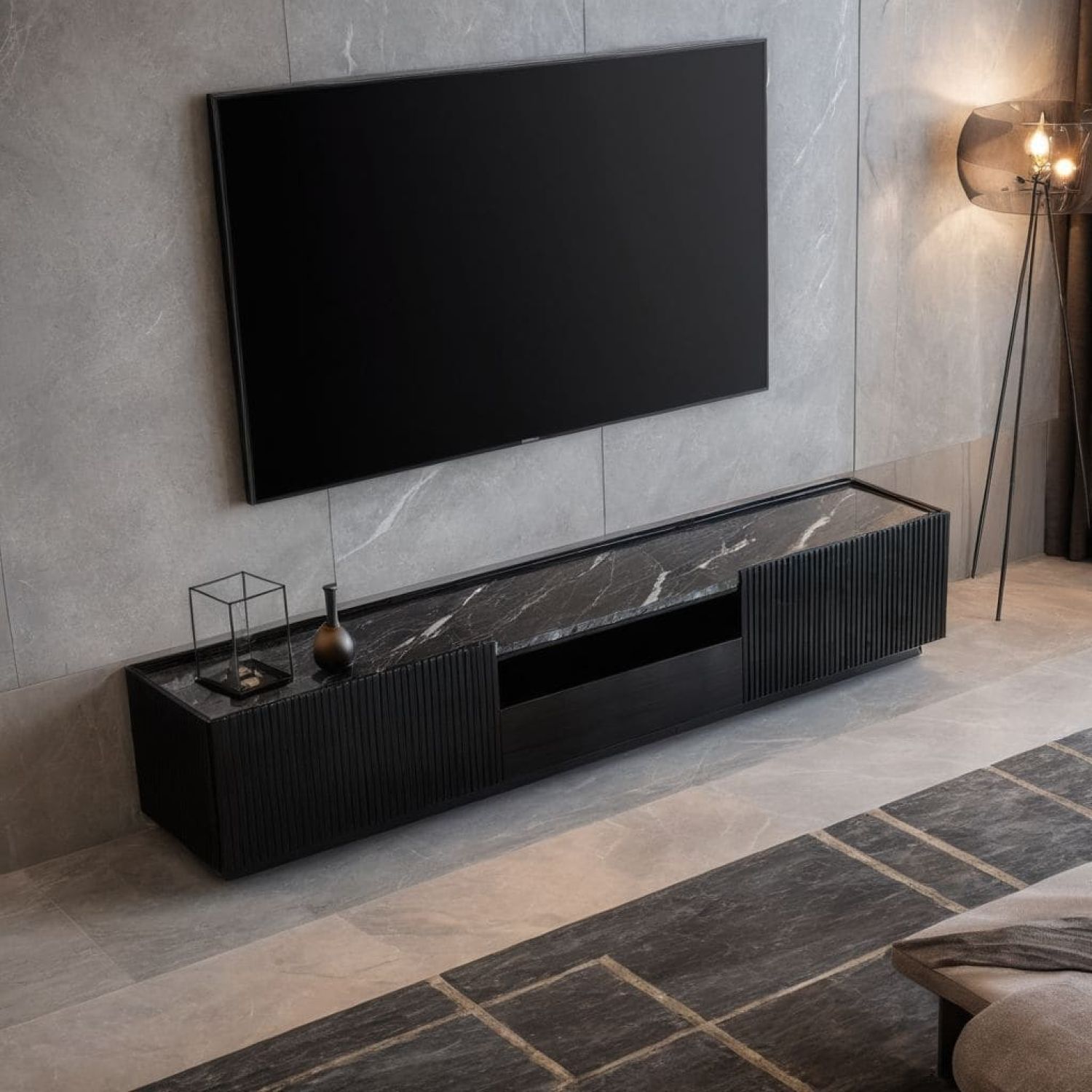 Marble TV Stand - Elegance and Durability Combined