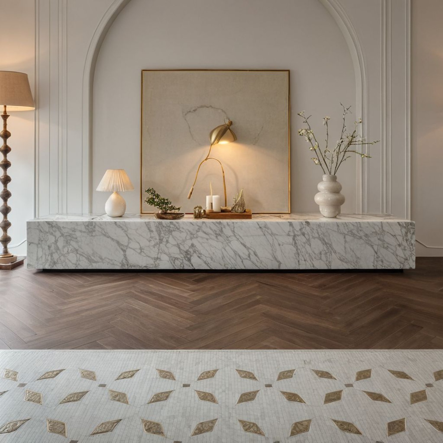 Mermer TV Ünitesi: Şık ve Modern