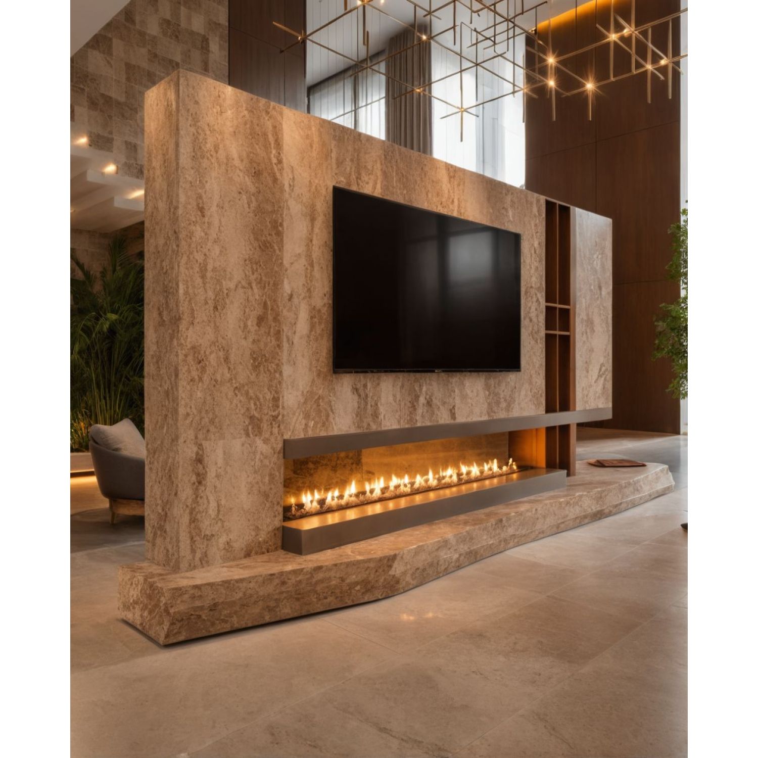 Marble TV Unit | Elegant and Durable Stone Designs
