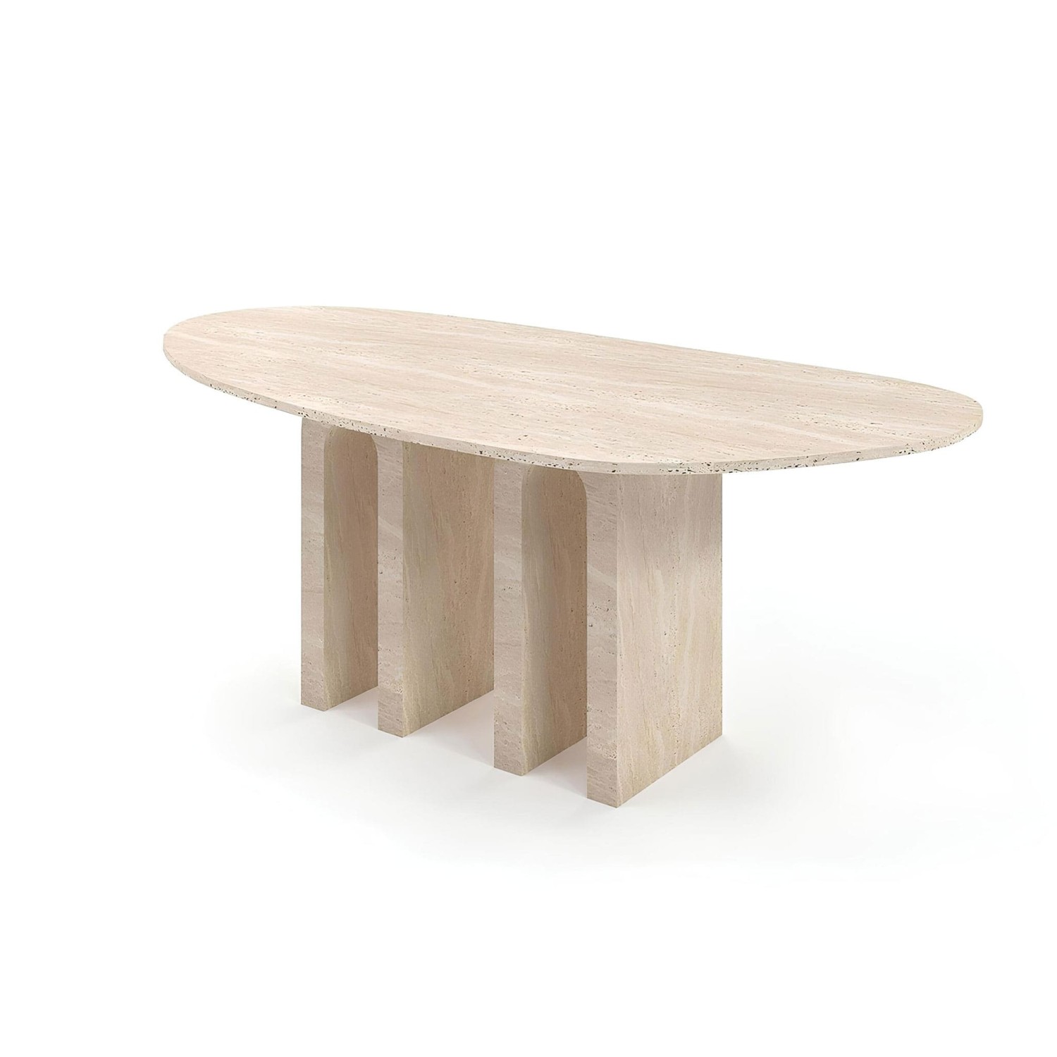 Tina Travertine Dining Table - TRV029
