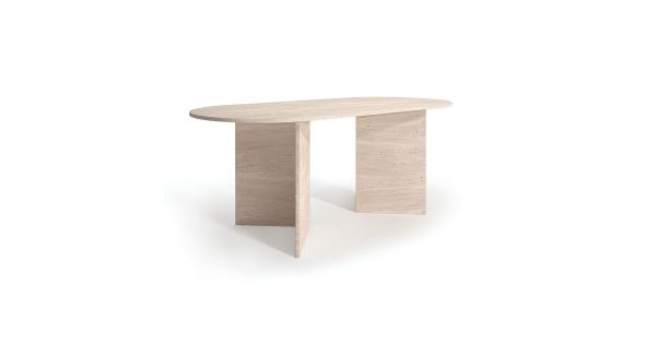 Leta Travertine Dining Table - TRV036